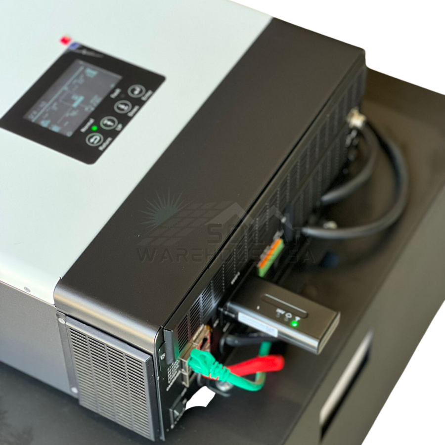5000W Luxpower Solar Ready Hybrid Inverter Trolley 5.12 KWh Lithium Ba ...