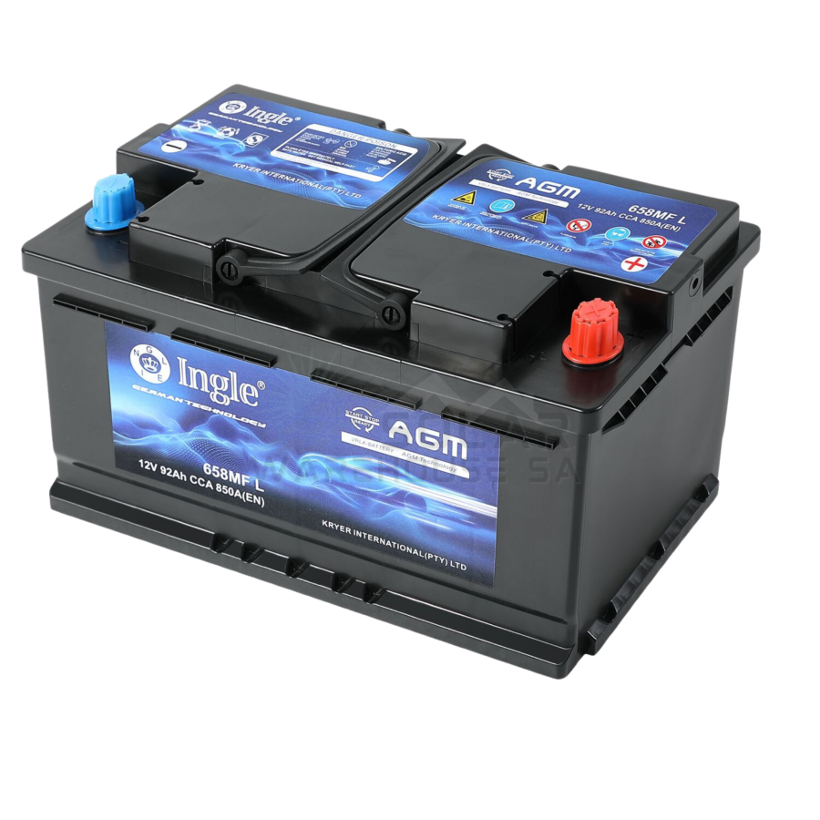 658 MFL AGM Ingle Car Battery | Solar Warehouse SA