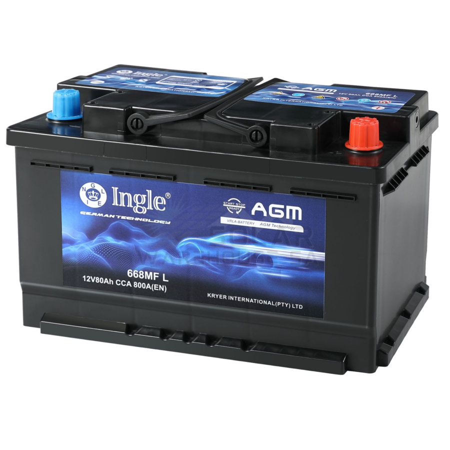 668 MFL AGM Ingle Car Battery | Solar Warehouse SA