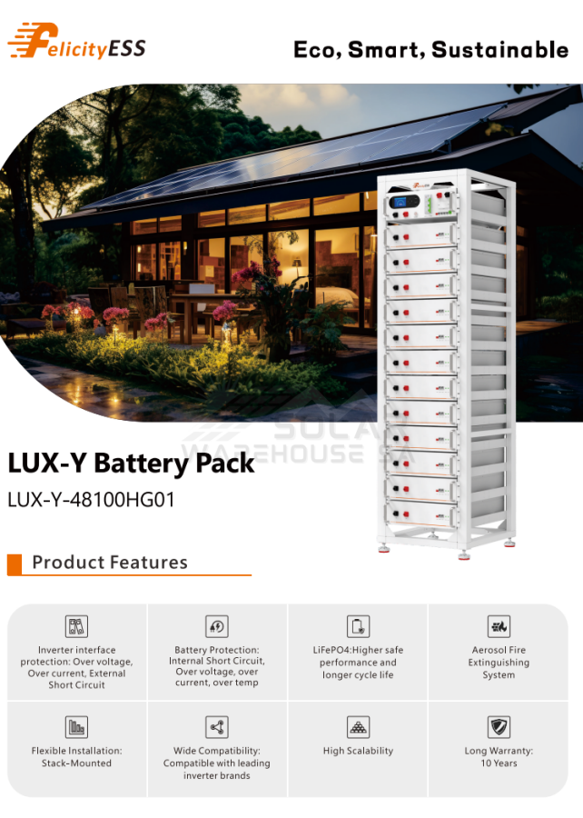Felicity High-Voltage 61.44KWh Lithium Battery System | Solar Warehouse SA